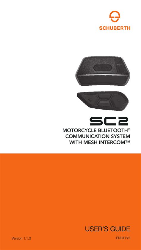 Schuberth Sc2 Users Guide Installation Pairing And Intercom Usage