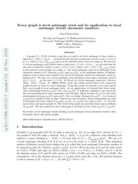 Every Graph Is Local Antimagic Total And Its Application To Local Pdf