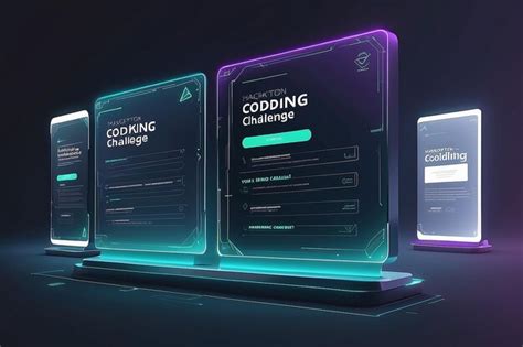 premium photo tech hackathon coding challenge rules signage mockup