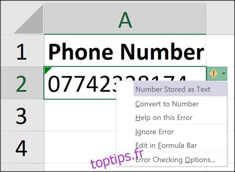 comment entrer zéro avant un nombre dans excel toptips fr
