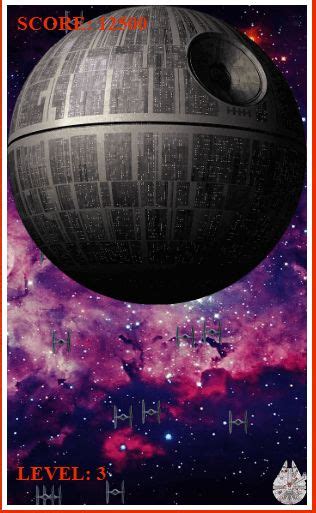 Javascript Game Space Invaders With Millennium Falcon