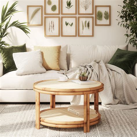 Bayou Breeze Hector Round Coffee Table Pre Assembled Lightweight