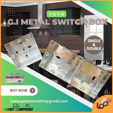Ready Stock Gi Metal Switch Box Kotak Suis Logam Gi Metal