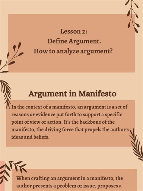 Eapp Lesson 2 Define Argument How To Analyze Argument 20231105
