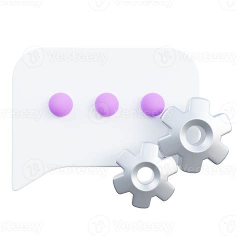 3d Illustration Of Automated Chat 24831166 Png