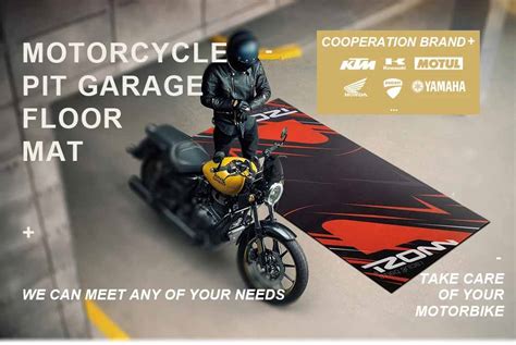 Custom Vehicle Rubber Logo Floor Mats Enduro Racing Motorbike Aprilia