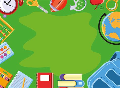 School Education Green Background 6066013 Vector Art At Vecteezy