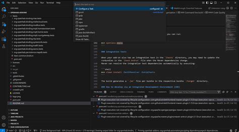 problem setting up development environment with vscode for binding