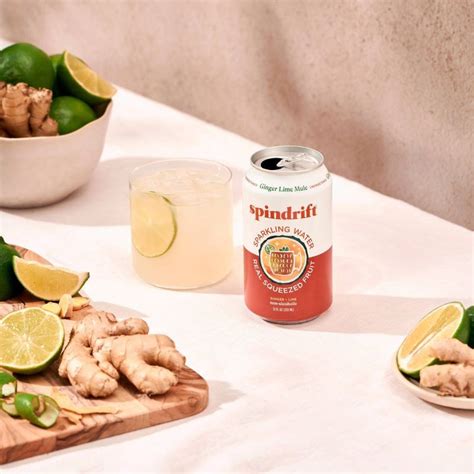 Spindrift Ginger Lime Mule Sparkling Water 8pk12 Fl Oz 8 Ct 12 Fl