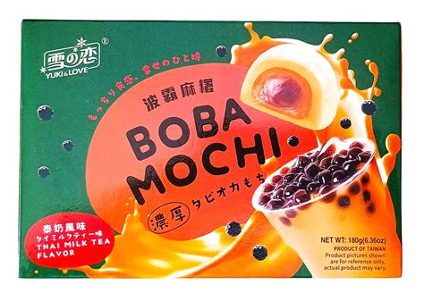 Boba Mochi Thai Milk Tea 180g Yukiandlove