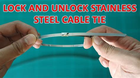 How To Lock And Unlock Stainless Steel Cable Ties A Step By Step Guide YouTube