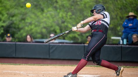 Meredith Softball Sweeps Cross Town Rivals William Peace Meredith College