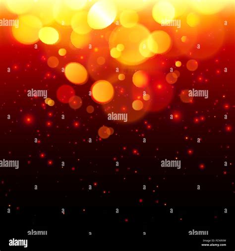Bright Bokeh Effect Fire Abstract Background Stock Vector Image And Art