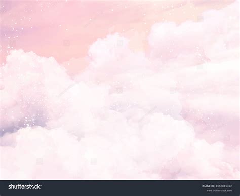 Light Pink Clouds Background Subtle Cute Pink Clouds On Pink Sky