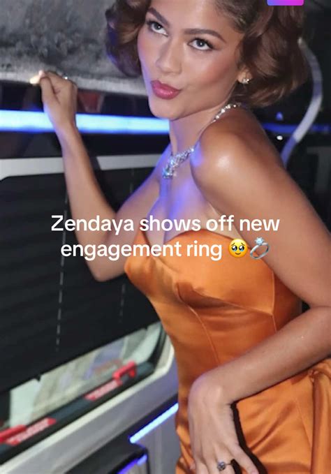 Zendaya Real Tattoos Zendaya Sparks Engagement Rumors At The
