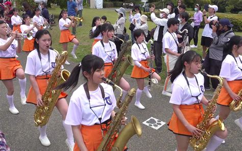 京都橘高校吹奏楽部 2023 04 29 ブルーメの丘パレード