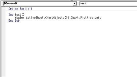 Excel Vba グラフのプロットエリアの上位置、左位置を取得、設定する Top、left ｜ リリアのパソコン学習記