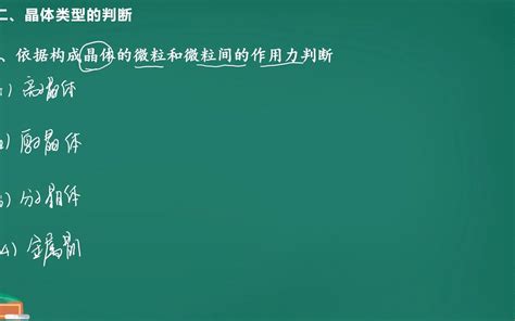 晶体的判断方法和晶体熔沸点专题 哔哩哔哩 Bilibili