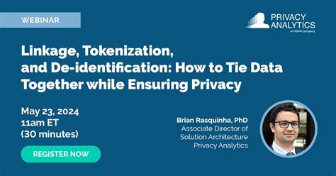 Privacy Analytics On Linkedin Linkage Tokenization And De Identification How To Tie Data