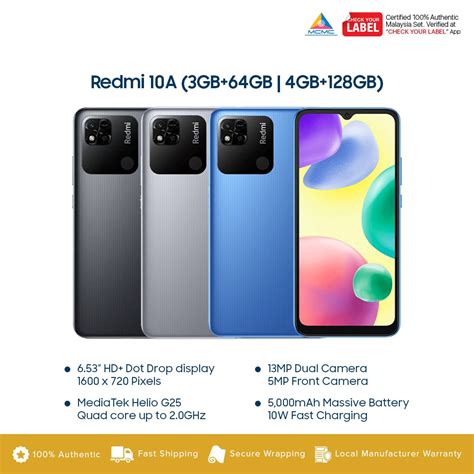 Xiaomi Redmi 10a Price In Malaysia And Specs Kts