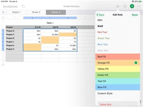 Conditional Formatting In Numbers On IPad A Complete Guide AppleToolBox
