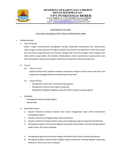 e p 5 7 2 1 kerangka acuan tujuan sasaran dan tata nilai ukm1 pdf