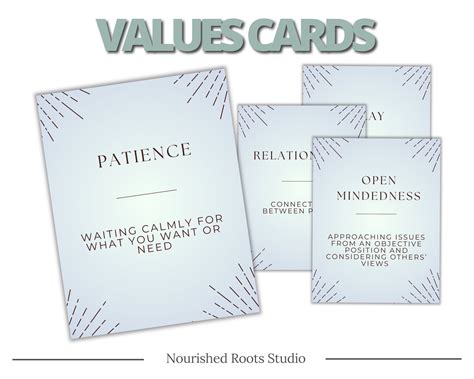 Personal Values Card Deck Etsy