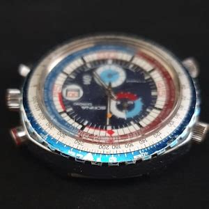 Vintage Sorna Worldtimer Chronograph Circa Serviced Etsy