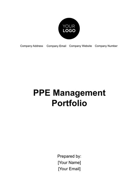 Free Digital Portfolio Template