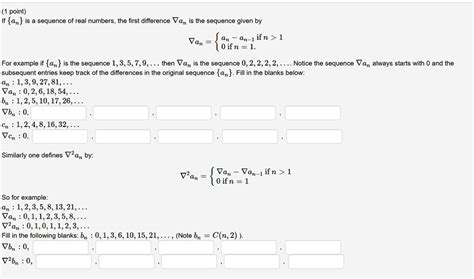 solved point if { n} is a sequence of real numbers the first