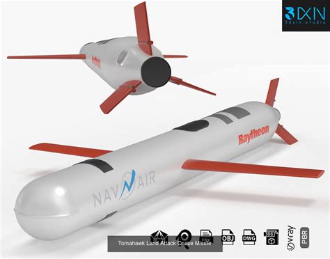 Ballistic Cruise defense missile collection Max Blender PBR Pack | CGTrader