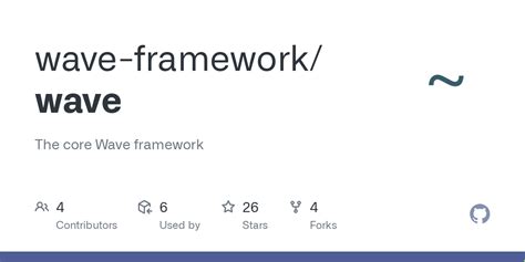 GitHub Wave Framework Wave The Core Wave Framework