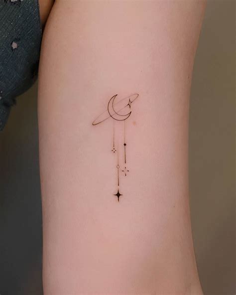 25 Mini Moon Tattoos To Boost Your Feminine Power Tattoos For Women