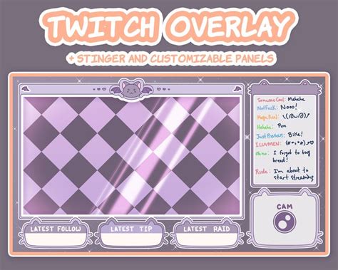 Twitch Halloween Bat Overlay Stinger Kawaii Streamer Assets Labels