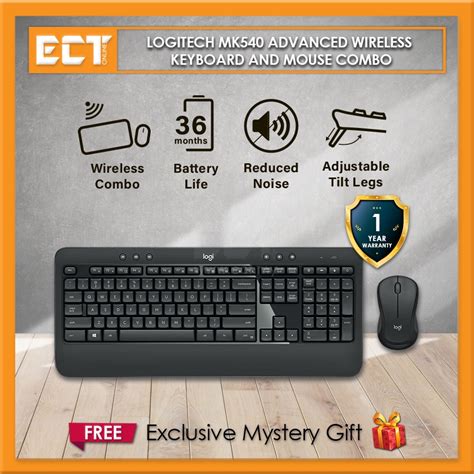 Logitech MK Advanced Wireless Keyboard And Mouse Combo For Business Shopee Malaysia