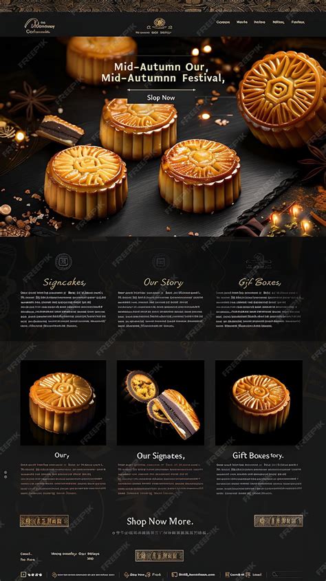Dynamic Layout Web With Parallax Scrolling Effect Traditiona Autumn