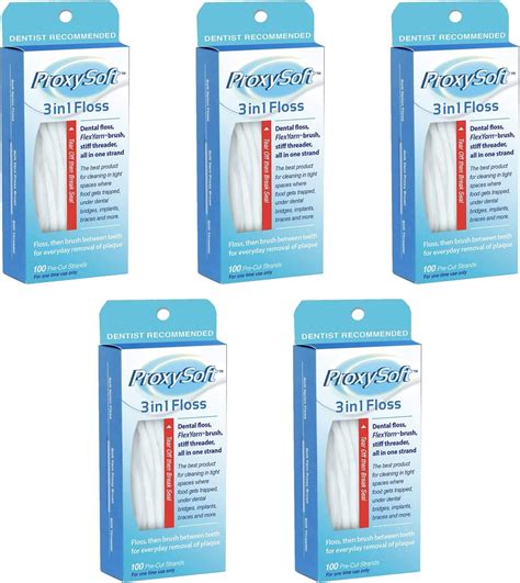 Proxysoft 3 In 1 Dental Floss Pre Cut Ortho Floss Australia Ubuy
