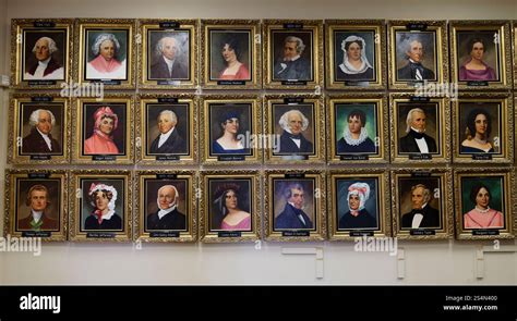Portraits Of Us Presidents And First Ladies In The Mohave Museum Of History And Arts On