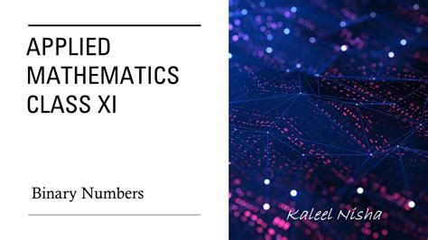 binary numbers youtube