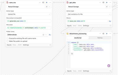 error attach data to retool email in workflow 💬 queries and resources