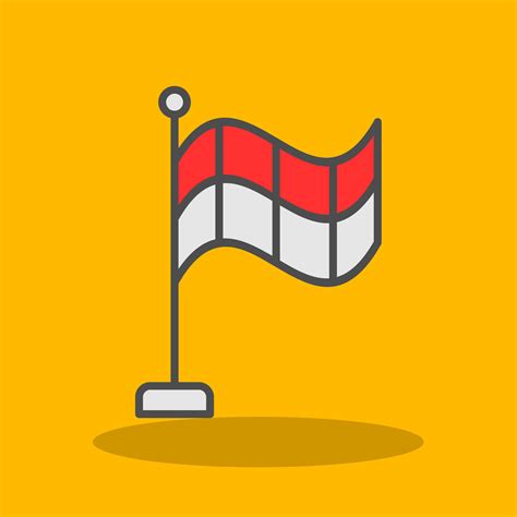 Offside Flag Filled Shadow Icon 42941573 Vector Art At Vecteezy