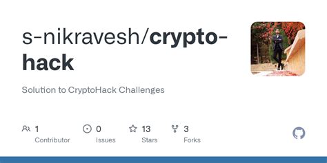 GitHub S Nikravesh Crypto Hack Solution To CryptoHack Challenges