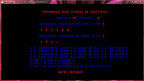 Samuel Lima Programador Cc Comparando Dois Vetores De Caracteres