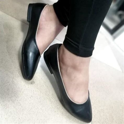 قیمت و خرید کفش روفرشی ساده مشکی کالج دخترانه عروسکی کفش زنانه بدون