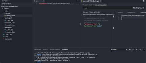 env file not working workspace dir not scanned for modules by default