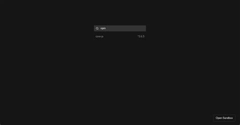 Vscode Npm Dependencies Codesandbox