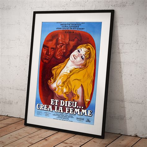 Brigitte Bardot And God Created Woman Movie Poster 1956 Art Print By