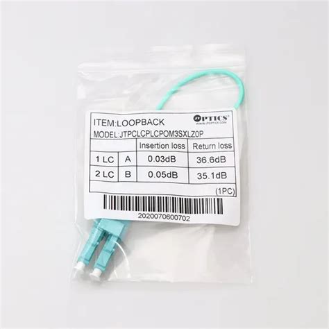 Multimode Fiber Optic Cables Loopback With Lc Connectors Loopback Modules Lc Lookback And Lc