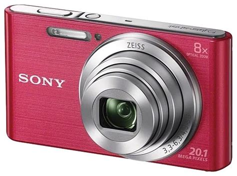 Компактный фотоаппарат Sony Cyber-shot DSC-W830 красно-розовый, розовый ...