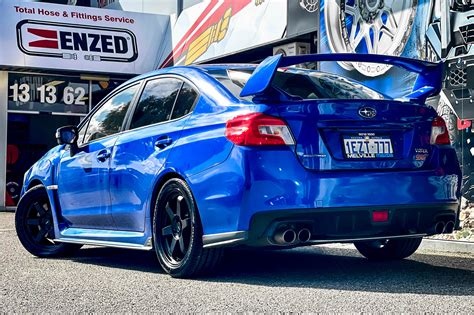 Subaru Wrx Sti Avid Av 06 Matte Black Wheel 20021